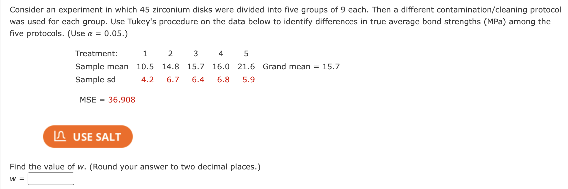 Consider an experiment in which 45 zirconium disks | Chegg.com
