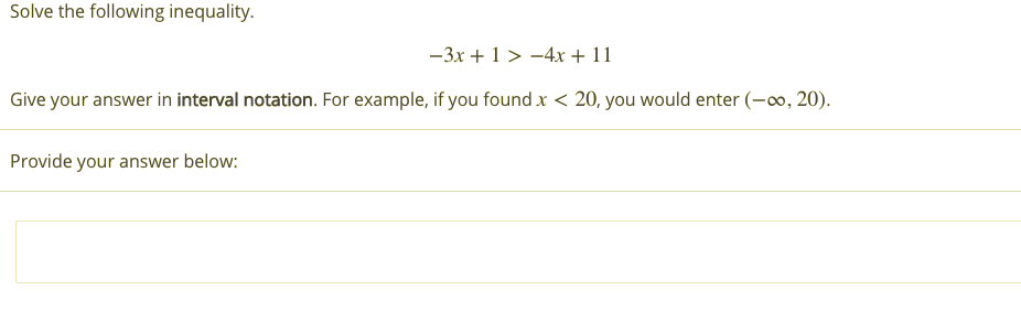 Solved Use interval notation and U to express the following: | Chegg.com