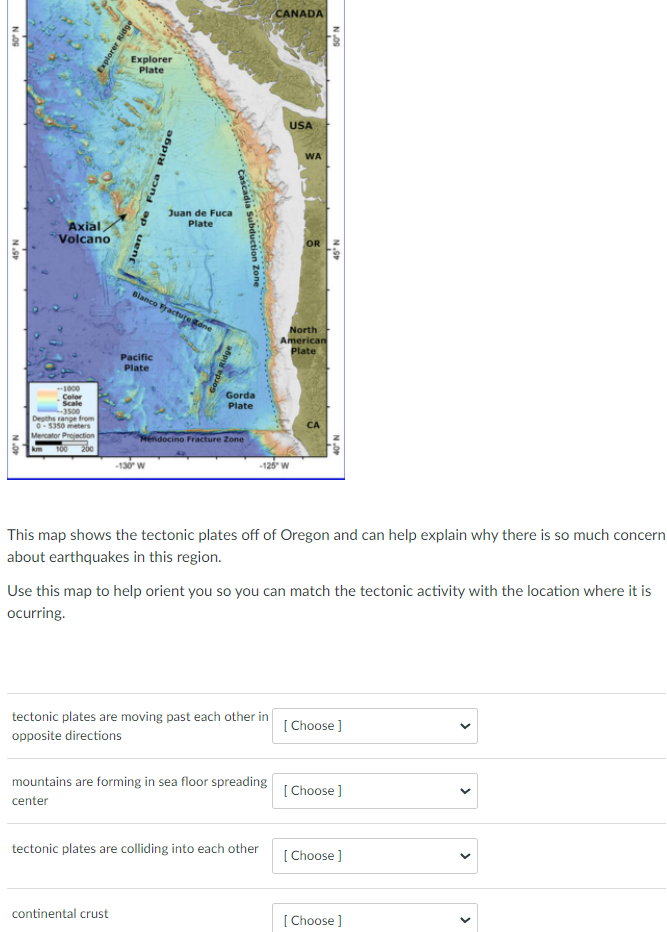 Solved CANADA SON N.OS Explorer Ridge Explorer Plate USA WA | Chegg.com