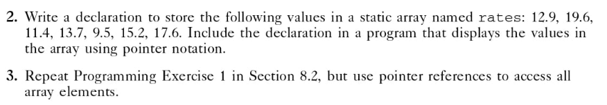Solved 2. Write a declaration to store the following values | Chegg.com
