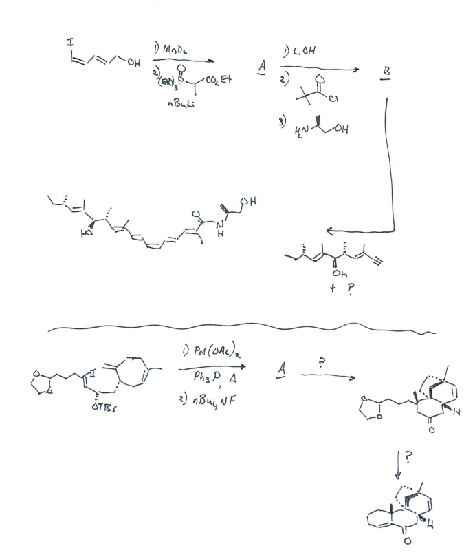 Please identify the missing intermediate products | Chegg.com