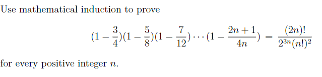 Solved Use mathematical induction to | Chegg.com