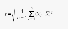Solved The formula for the standard deviation of a sample | Chegg.com