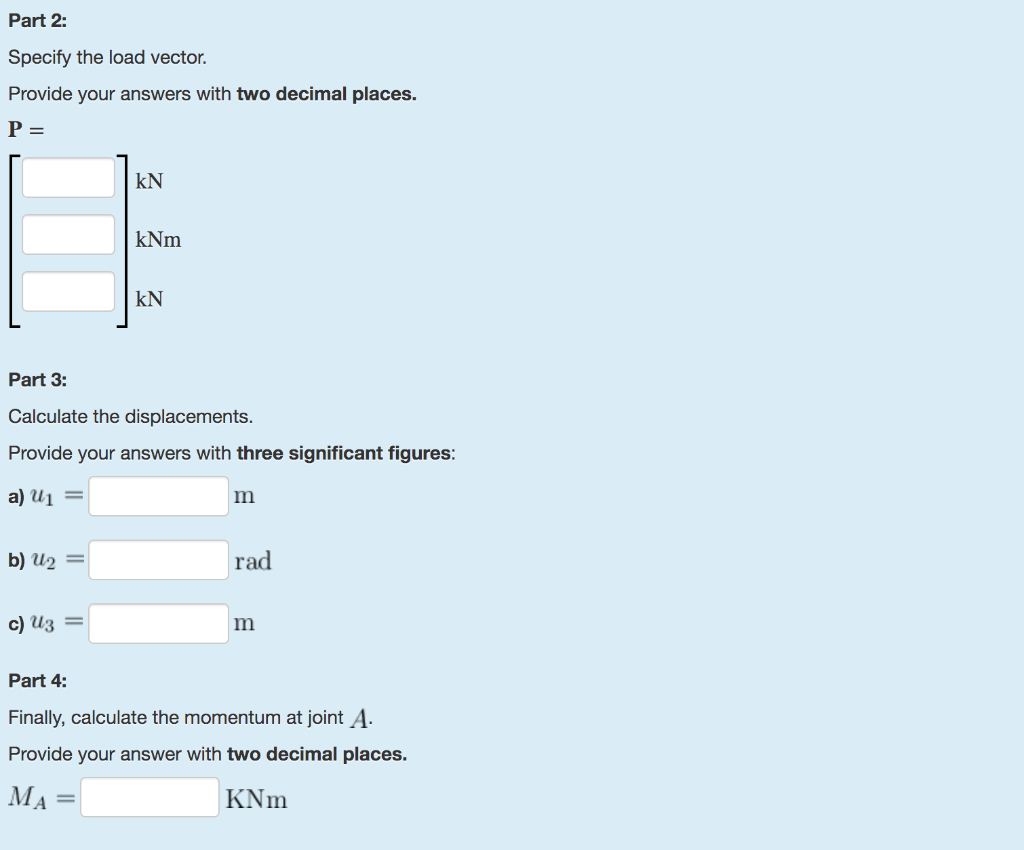 Solved Use the stiffness method to analyse the elastic | Chegg.com