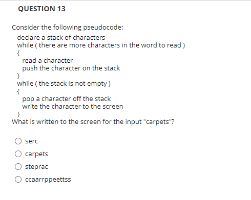 Solved QUESTION 18 Read the following code /** * empty Tests | Chegg.com