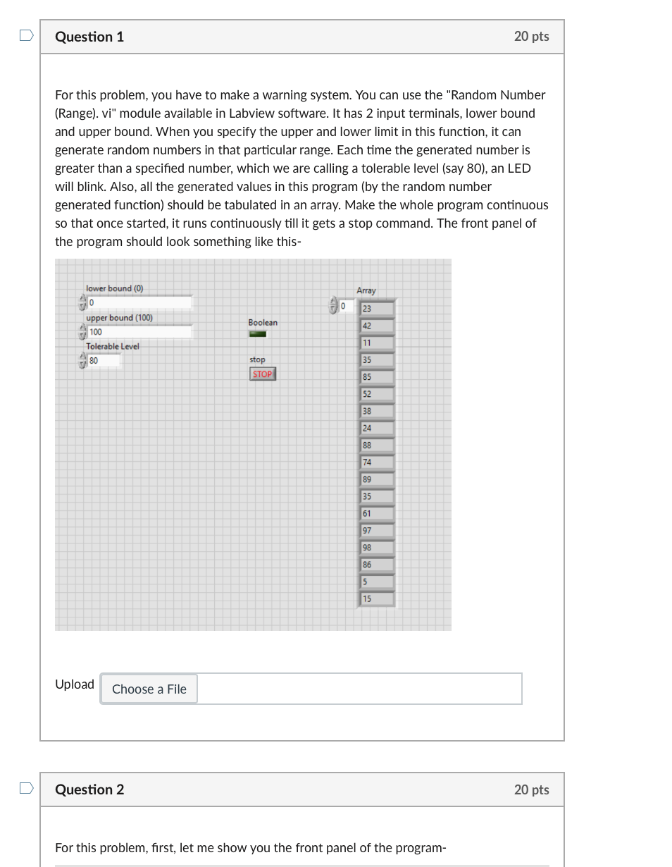For this problem, you have to make a warning system. | Chegg.com