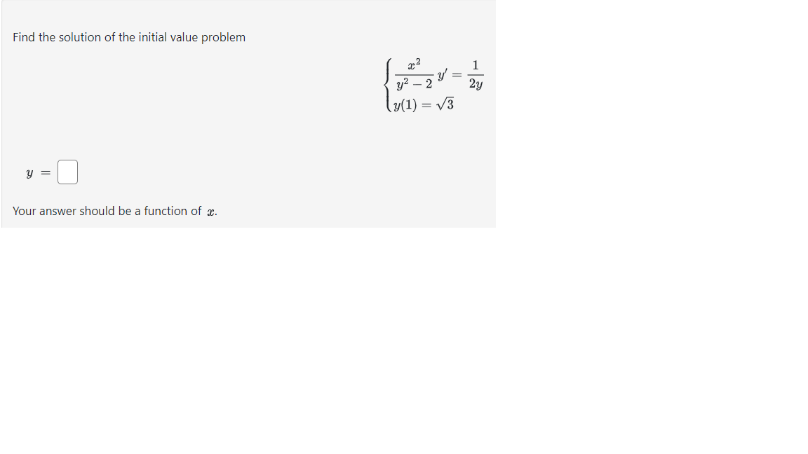 Solved Find the solution of the initial value problem | Chegg.com