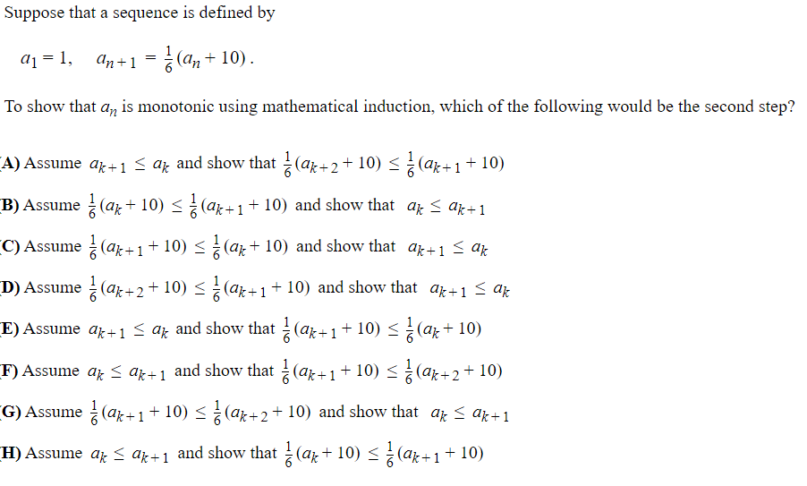 Solved Suppose that a sequence is defined | Chegg.com