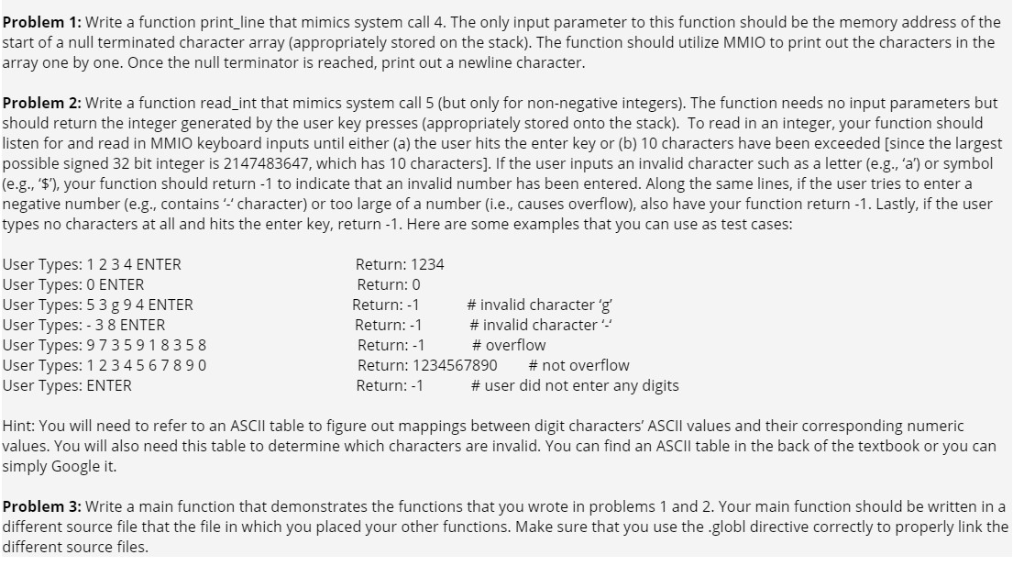 Problem 1: Write a function print_line that mimics | Chegg.com