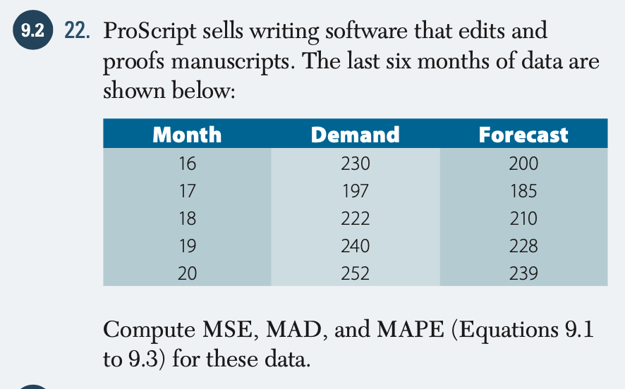 Solved 9.2 22. ProScript sells writing software that edits | Chegg.com