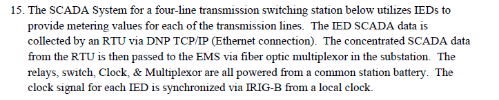 15. The SCADA System for a four-line transmission | Chegg.com