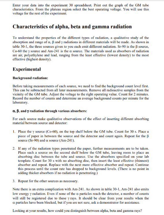 Question, part 3 ( That is Experiment Nuclear Physics | Chegg.com