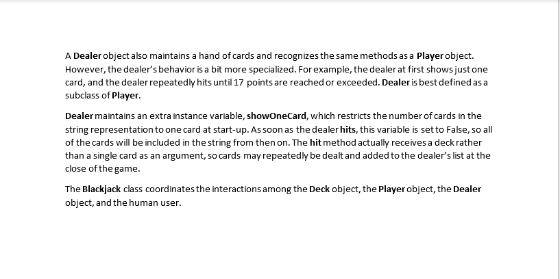 Solved Blackjack Game Simulator Project Description: Create | Chegg.com