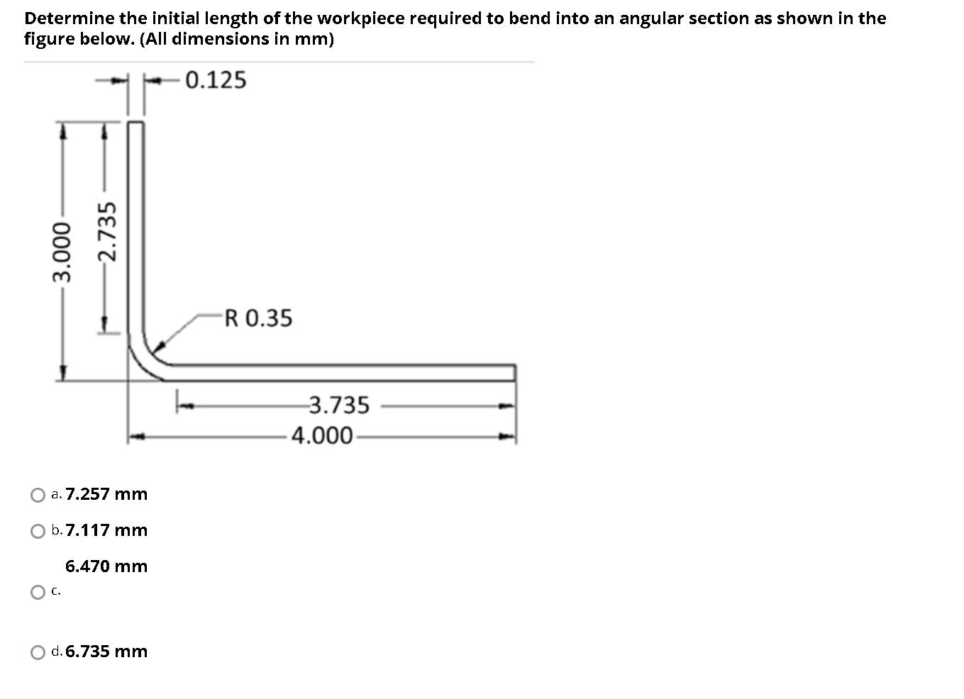 Solved Determine the initial length of the workpiece | Chegg.com