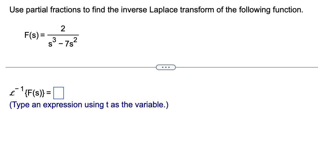 Solved Use partial fractions to ﻿find the inverse Laplace | Chegg.com