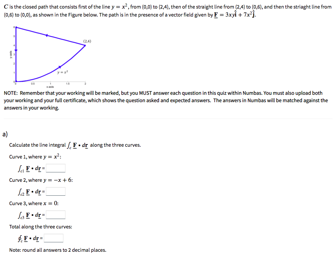 Solved C is the closed path that consists first of the line | Chegg.com