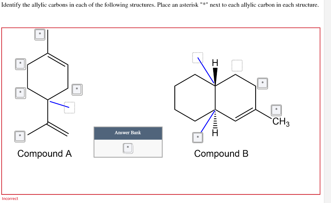 Solved Identify the allylic carbons in each of the following | Chegg.com