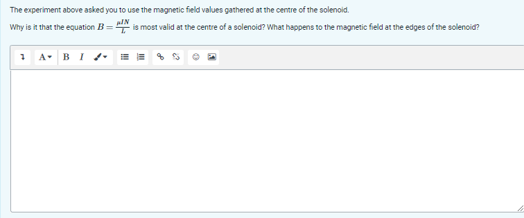 Solved The experiment above asked you to use the magnetic | Chegg.com