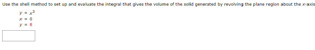 Solved Use the shell method to set up and evaluate the | Chegg.com