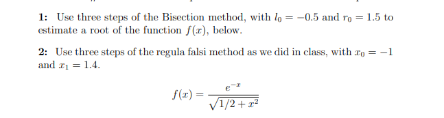 Solved So the function for #1 and #2 should | Chegg.com