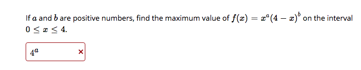 Solved If a and b are positive numbers, find the maximum | Chegg.com