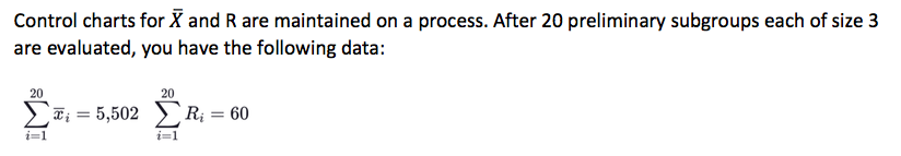 Solved What are the ARL when the process mean is shifted to | Chegg.com