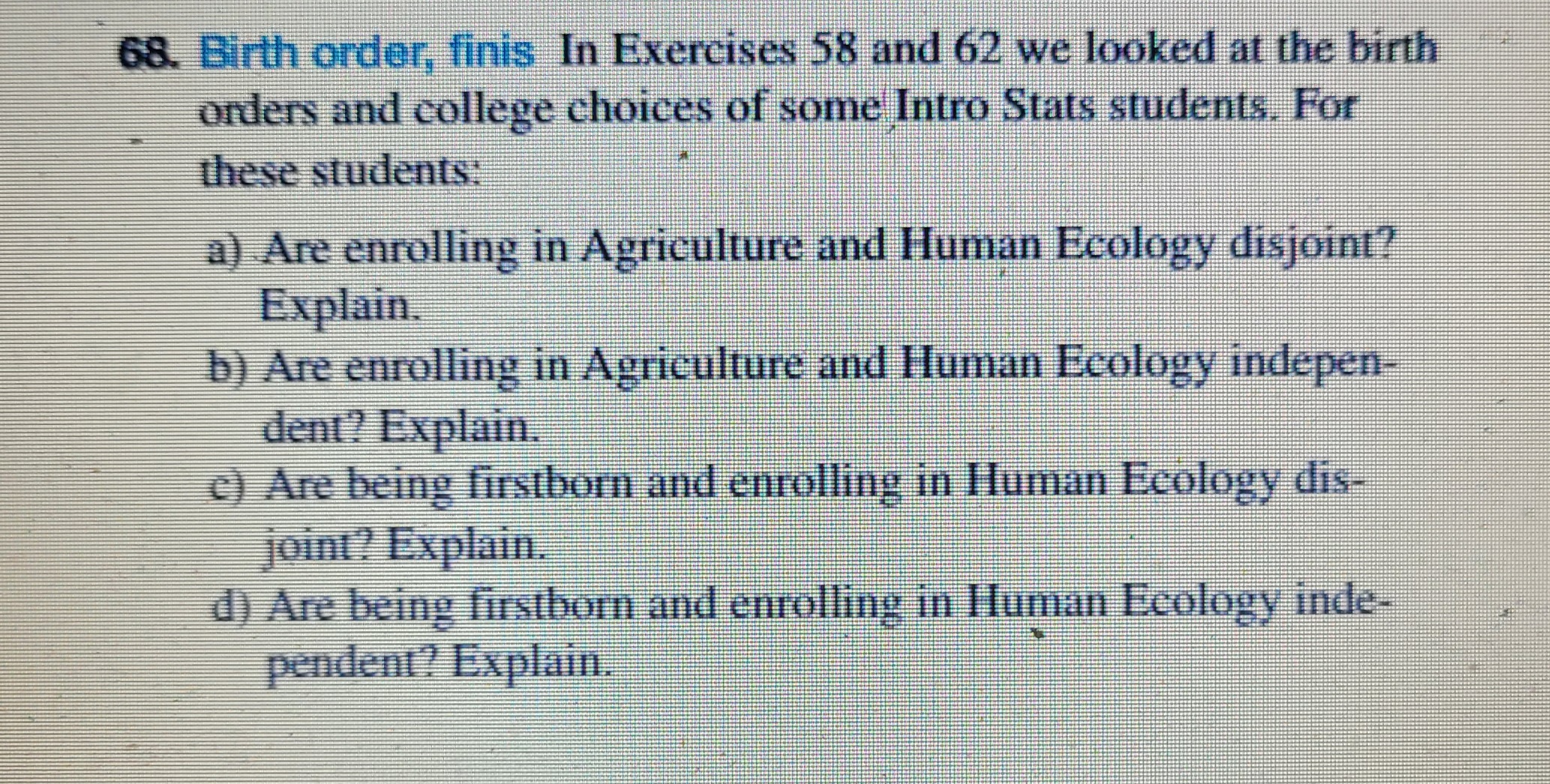 Solved ANSWER QUESTION 68!!!!! THE OTHER QUESTIONS ARE FOR | Chegg.com