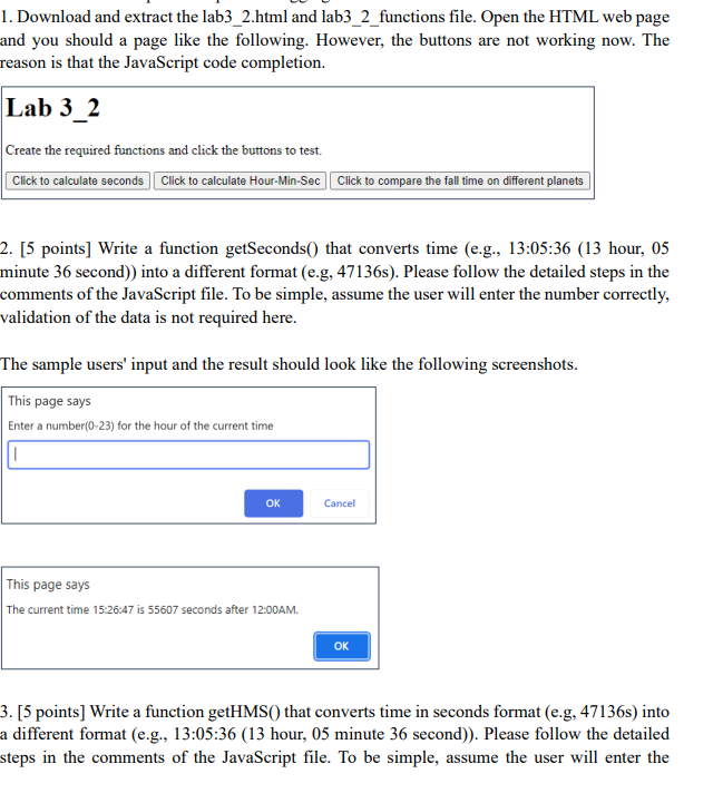 Solved 1. Download and extract the lab3_2.html and | Chegg.com