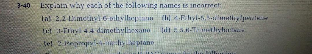 Solved Explain why each of the following names is incorrect: | Chegg.com