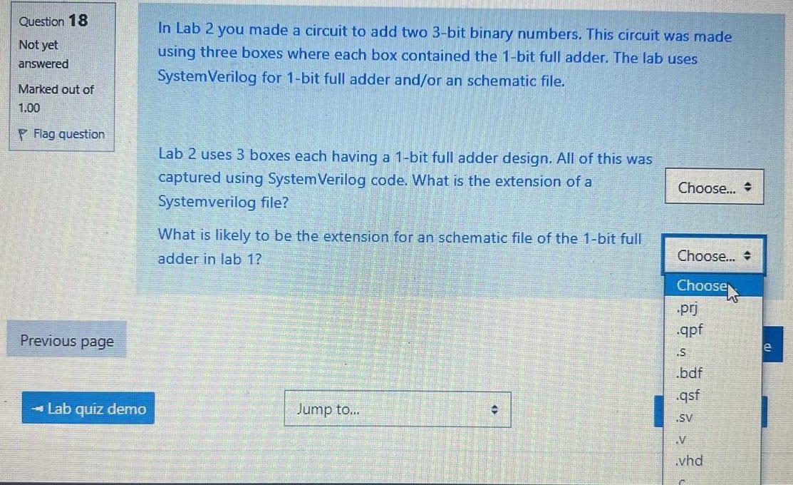 Solved In Lab 2 You Made A Circuit To Add Two 3 Bit Binary 
