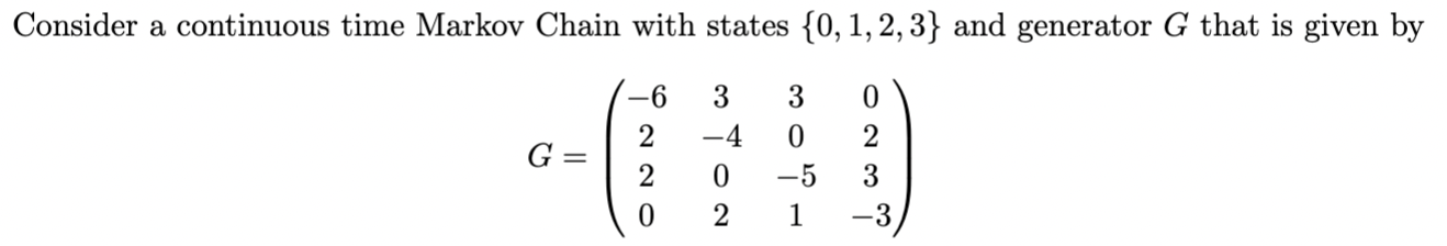 Solved G=⎝⎛−62203−40230−51023−3⎠⎞ | Chegg.com | Chegg.com