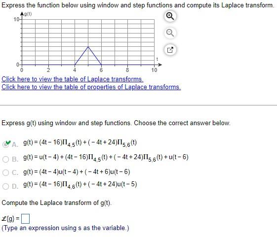 Solved Express the function below using window and step | Chegg.com