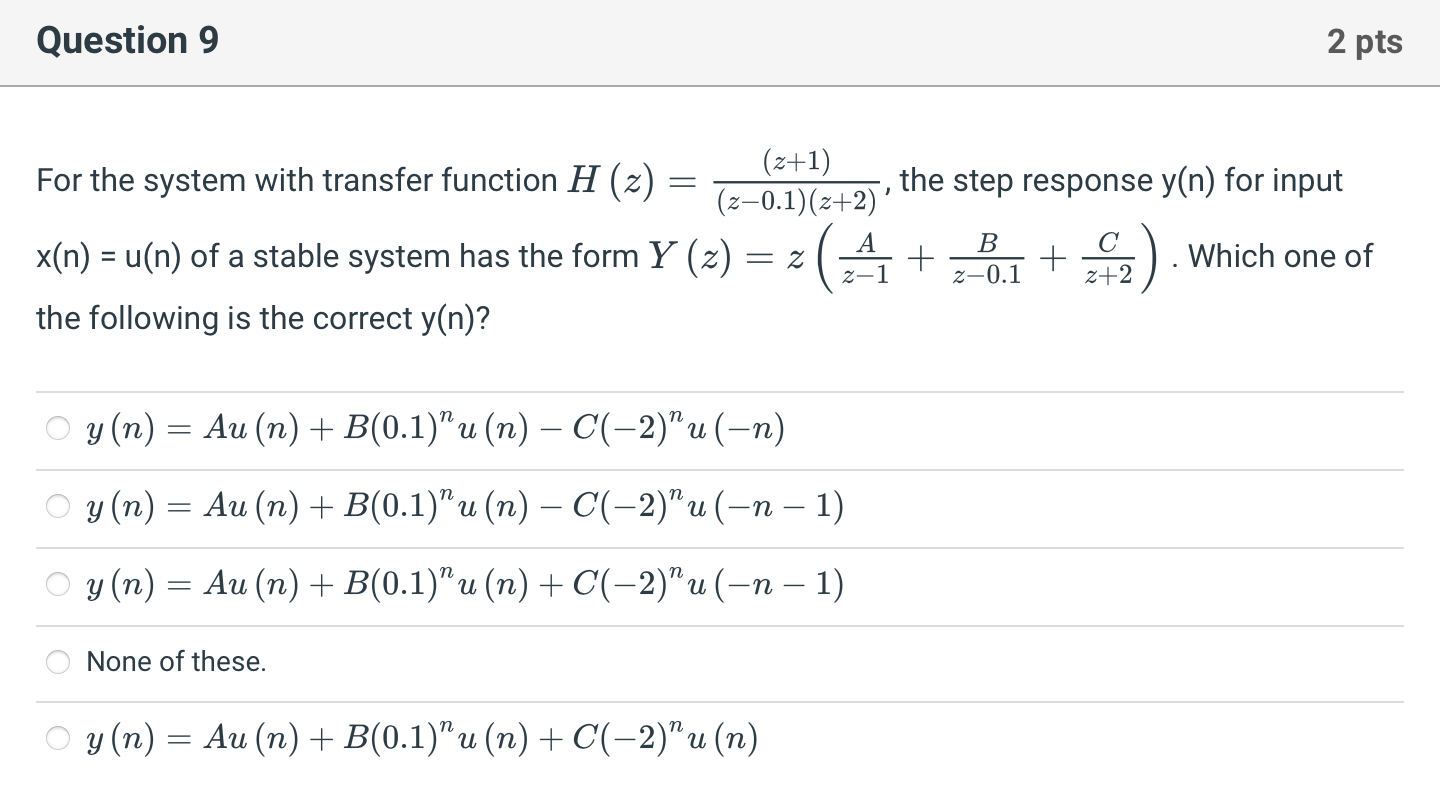 Solved For the system with transfer function | Chegg.com