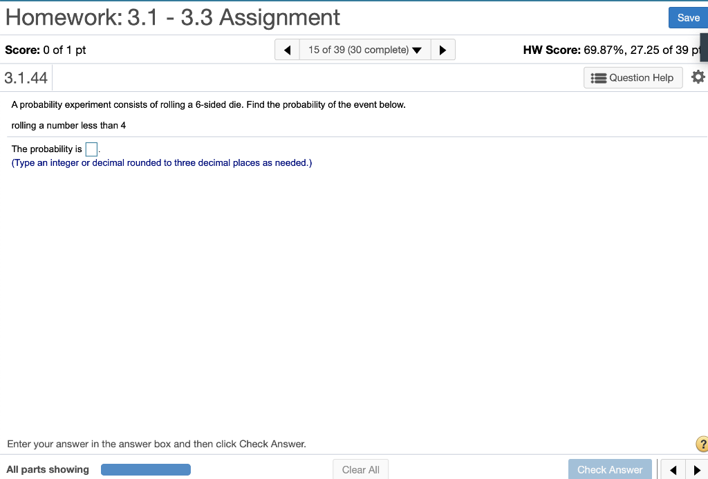 Solved Homework 3 1 3 3 Assignment Save Score 0 Of 1 Pt