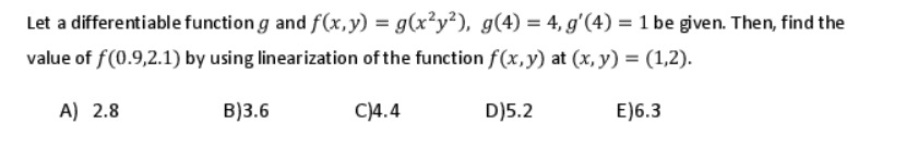 Solved Let a differentiable function g and | Chegg.com
