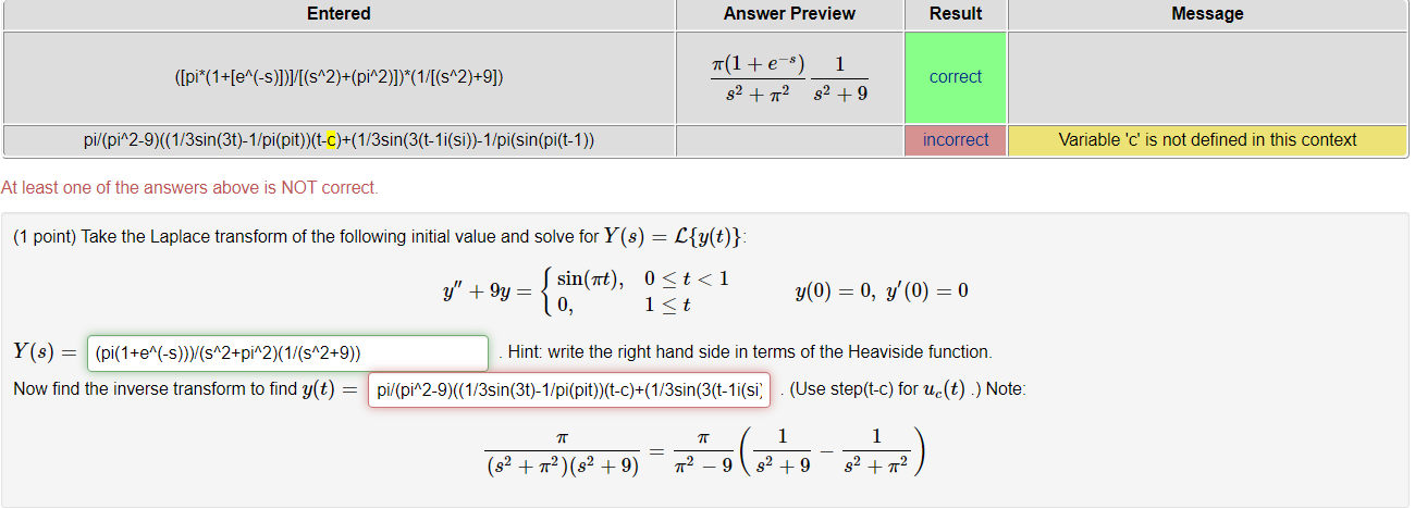 Solved Entered Answer Preview Result Message | Chegg.com