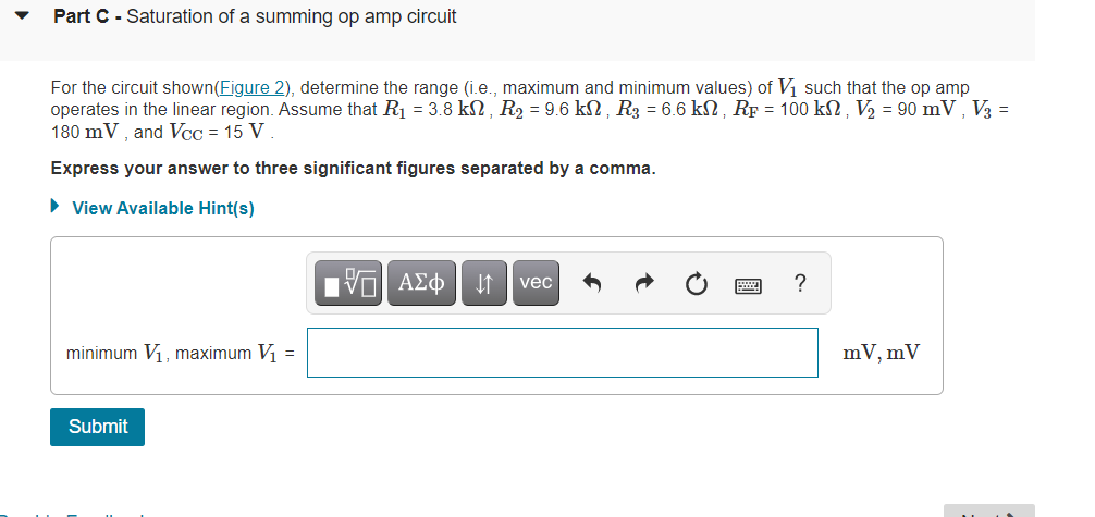 Solved Learning Goal: To analyze op amps that sum different | Chegg.com