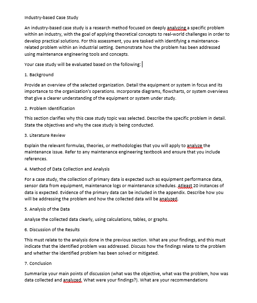 Solved Industry-based Case studyAn industry-based case study | Chegg.com