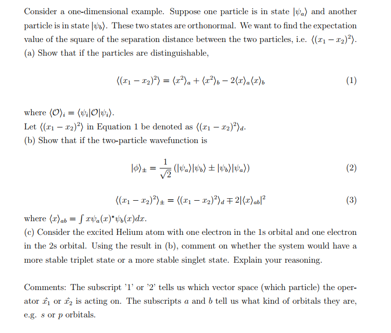 Solved Consider a one-dimensional example. Suppose one | Chegg.com