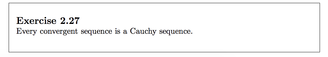 Solved Exercise 2.27 Every convergent sequence is a Cauchy | Chegg.com