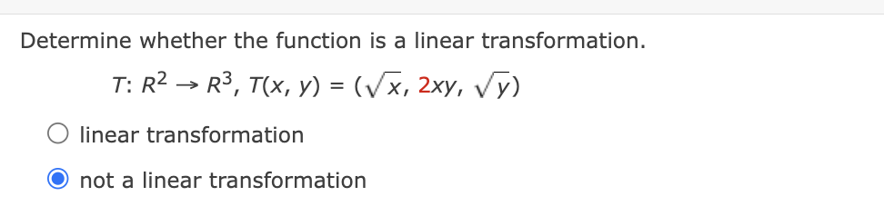 Solved Determine whether the function is a linear | Chegg.com