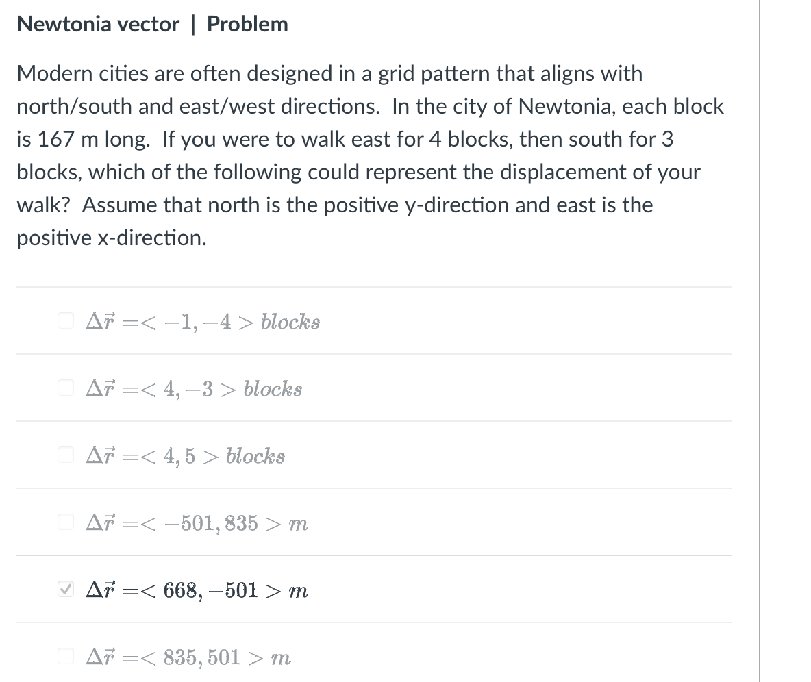 Solved Modern cities are often designed in a grid pattern | Chegg.com