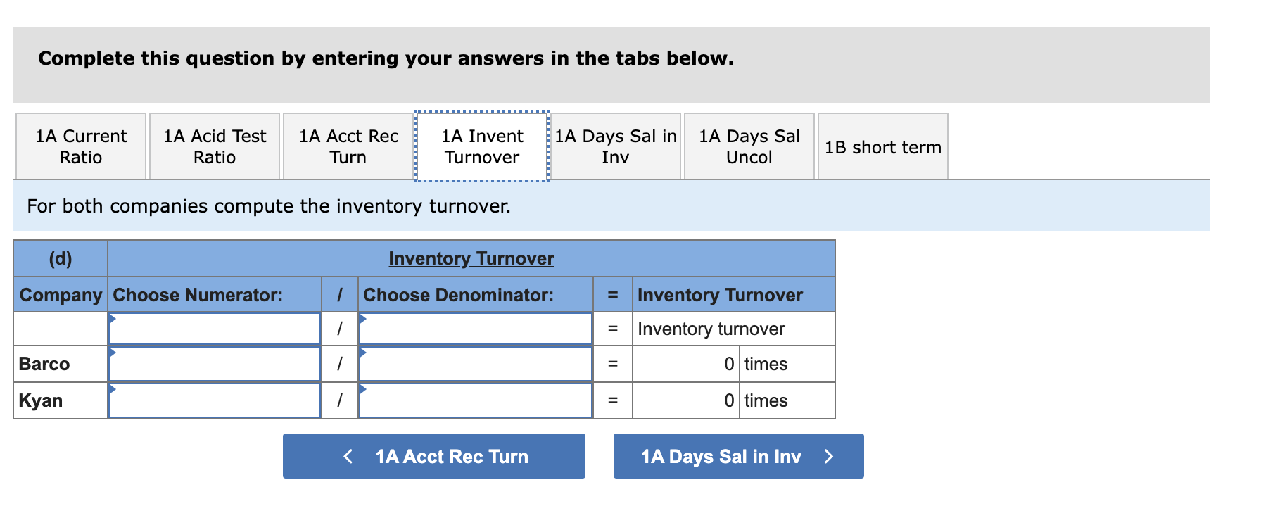 Solved Problem 13-5A Part 1 Required: 1a. For both companies | Chegg.com