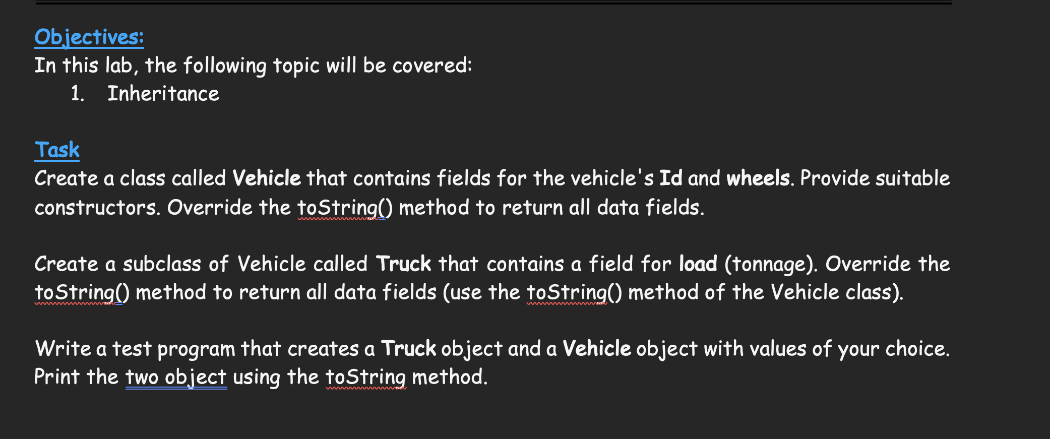 Solved Objectives: In this lab, the following topic will be | Chegg.com