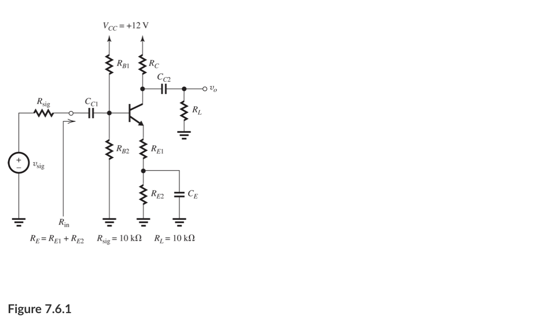 Solved Perform a dc bias design for the amplifier in Fig. | Chegg.com