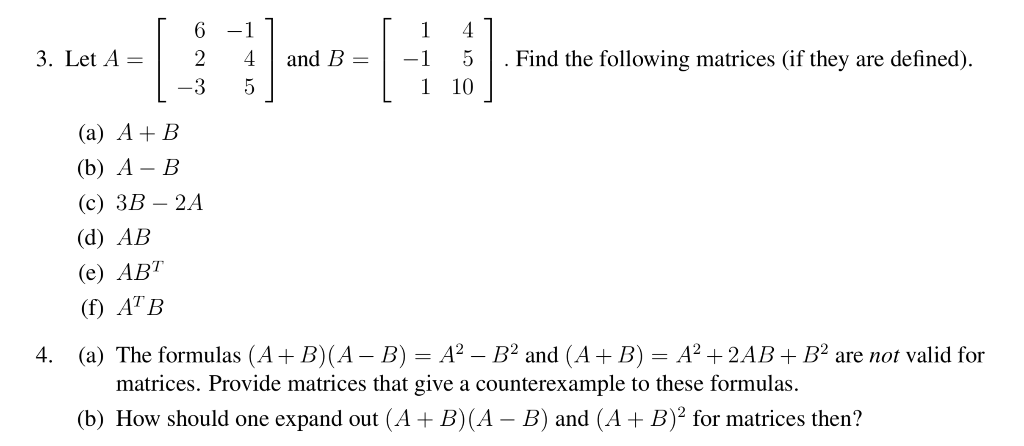 Solved Please help out with 3d, 3e, 3f, 4a and 4b. Make sure | Chegg.com