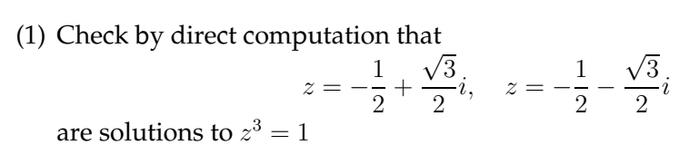 Solved (1) Check by direct computation that | Chegg.com