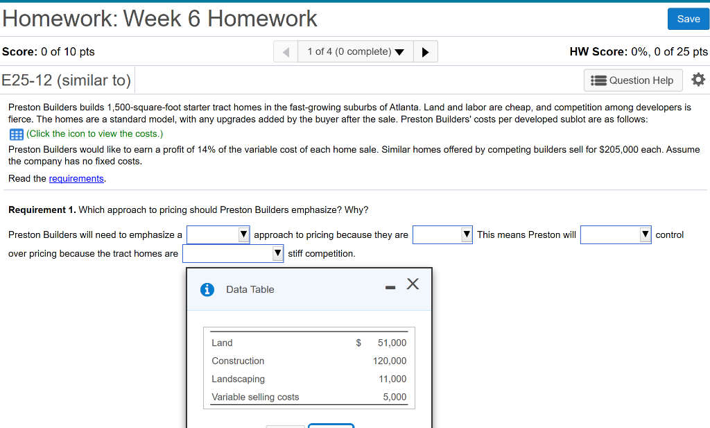 Solved Homework Week 6 Homework Save Score 0 Of 10 Pts 1