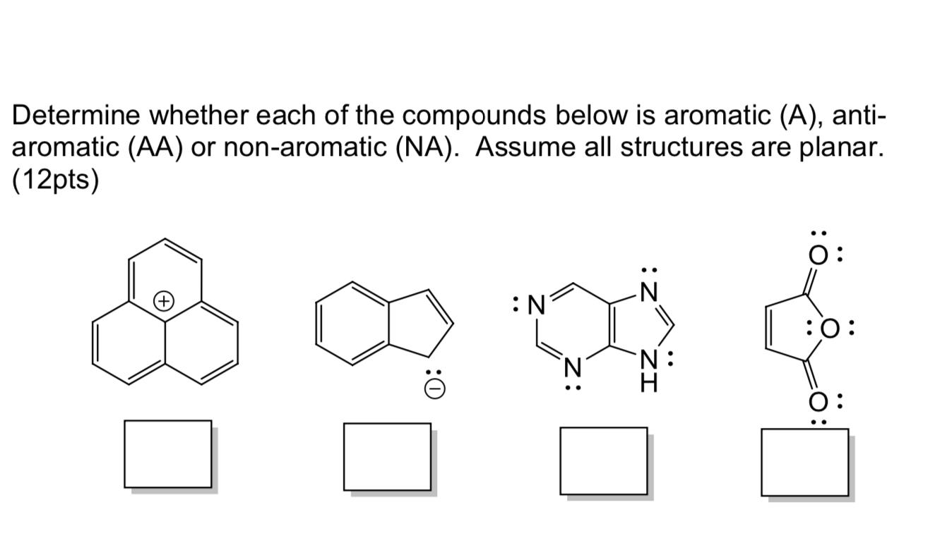 Solved Determine whether each of the compounds below is | Chegg.com