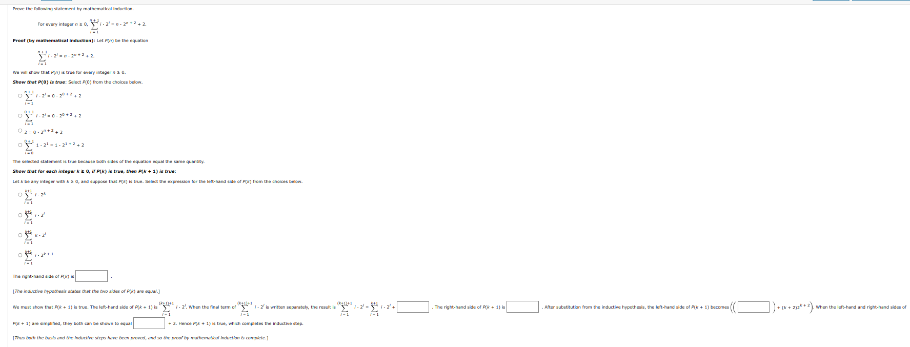 Solved Prove the following statement by mathematical | Chegg.com
